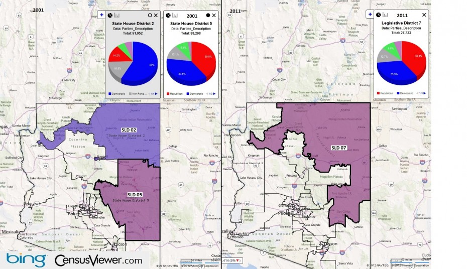 State legislative districts in Arizona after the 2010 Census ...
