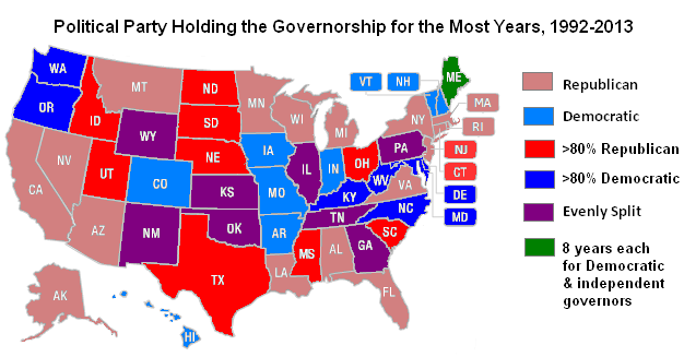 Ballotpedia:Who Runs the States, Partisanship Results, Partisan Control ...