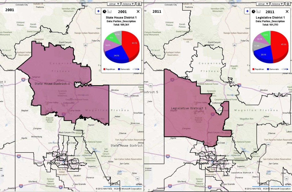 Arizona State Legislature District Map
