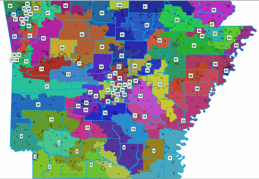 State legislative redistricting maps implemented after the 2010 Census ...