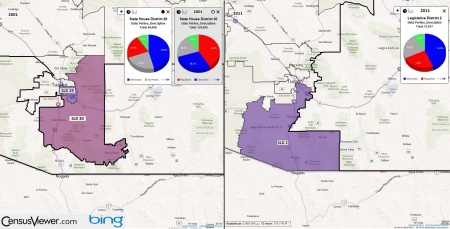 Arizona State Representative Districts Map Arizona | Districtr