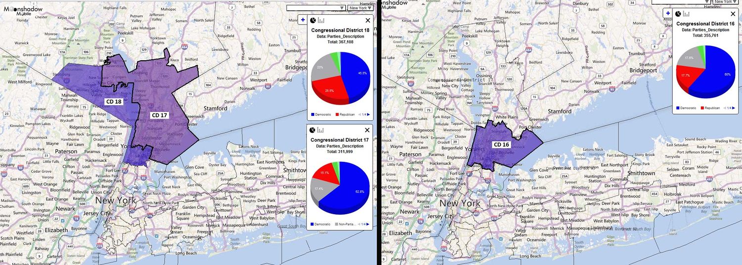 Congressional districts in New York after the 2010 Census redistricting ...
