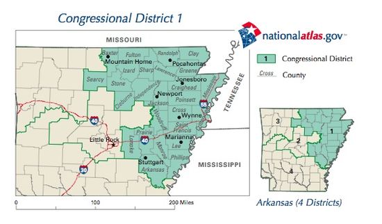 Arkansas' 1st Congressional District - Ballotpedia